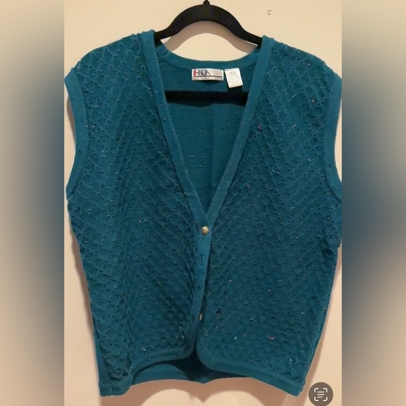 HKA Design | Jackets & Coats | Vintage Hka Design Blue Green Button ...